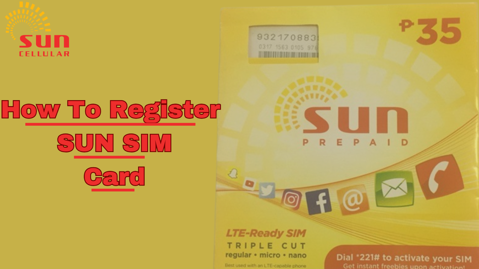 SUN SIM Registration Online
