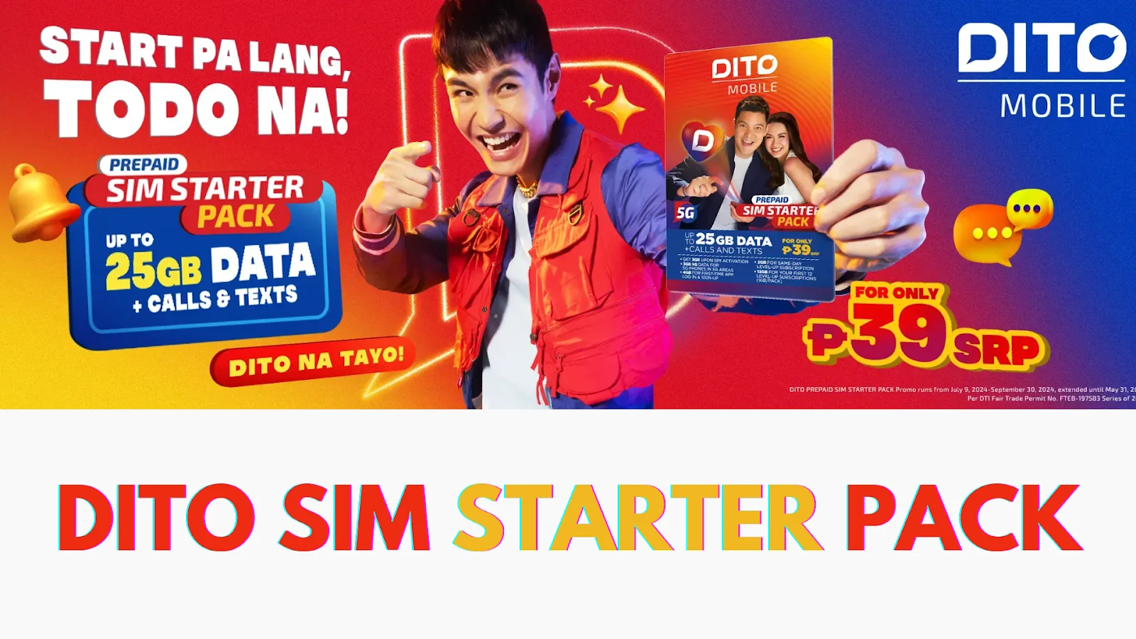 DITO Starter Pack | How To Claim It For Free