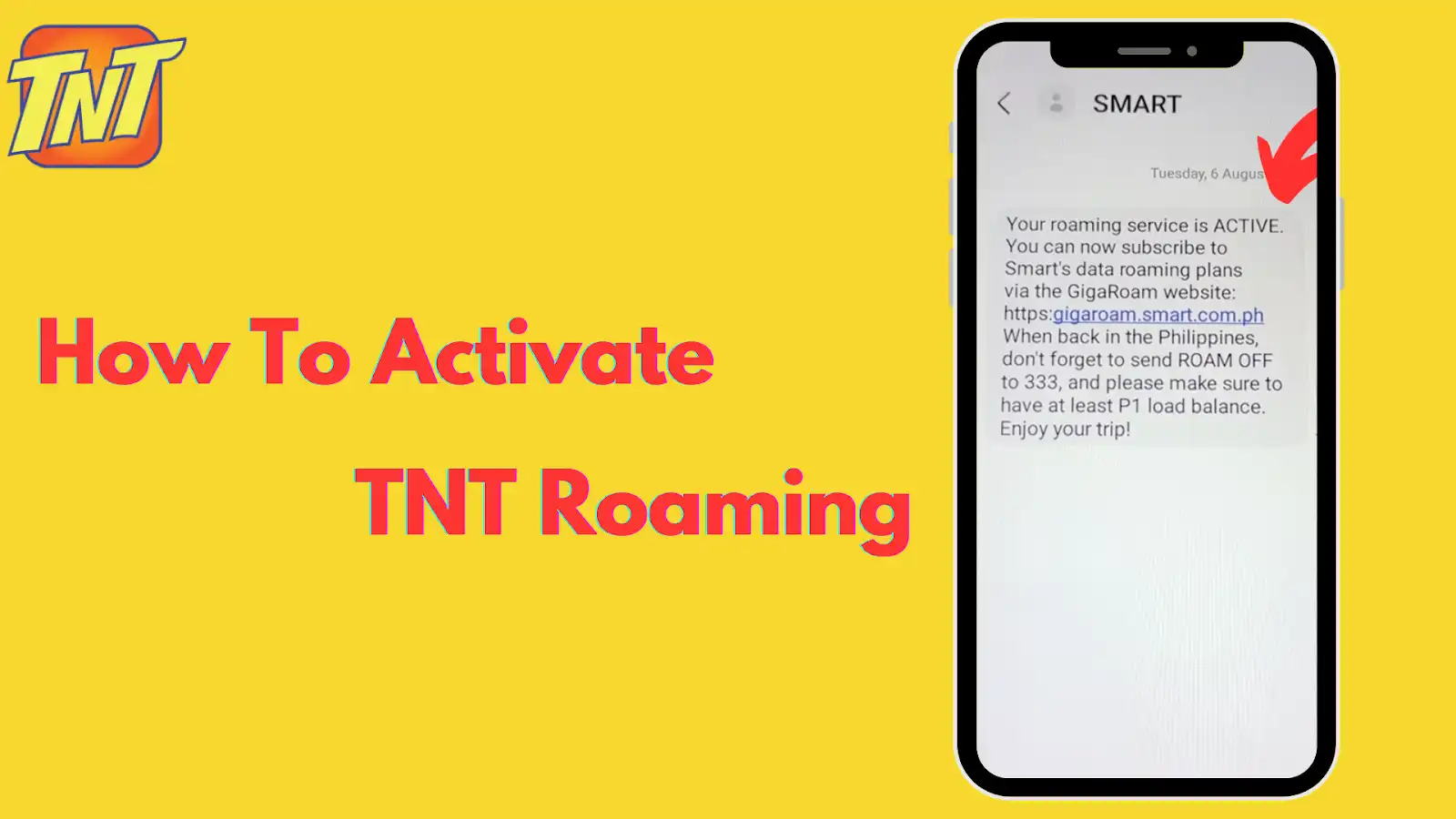 TNT Roaming | How To Activate and Use It
