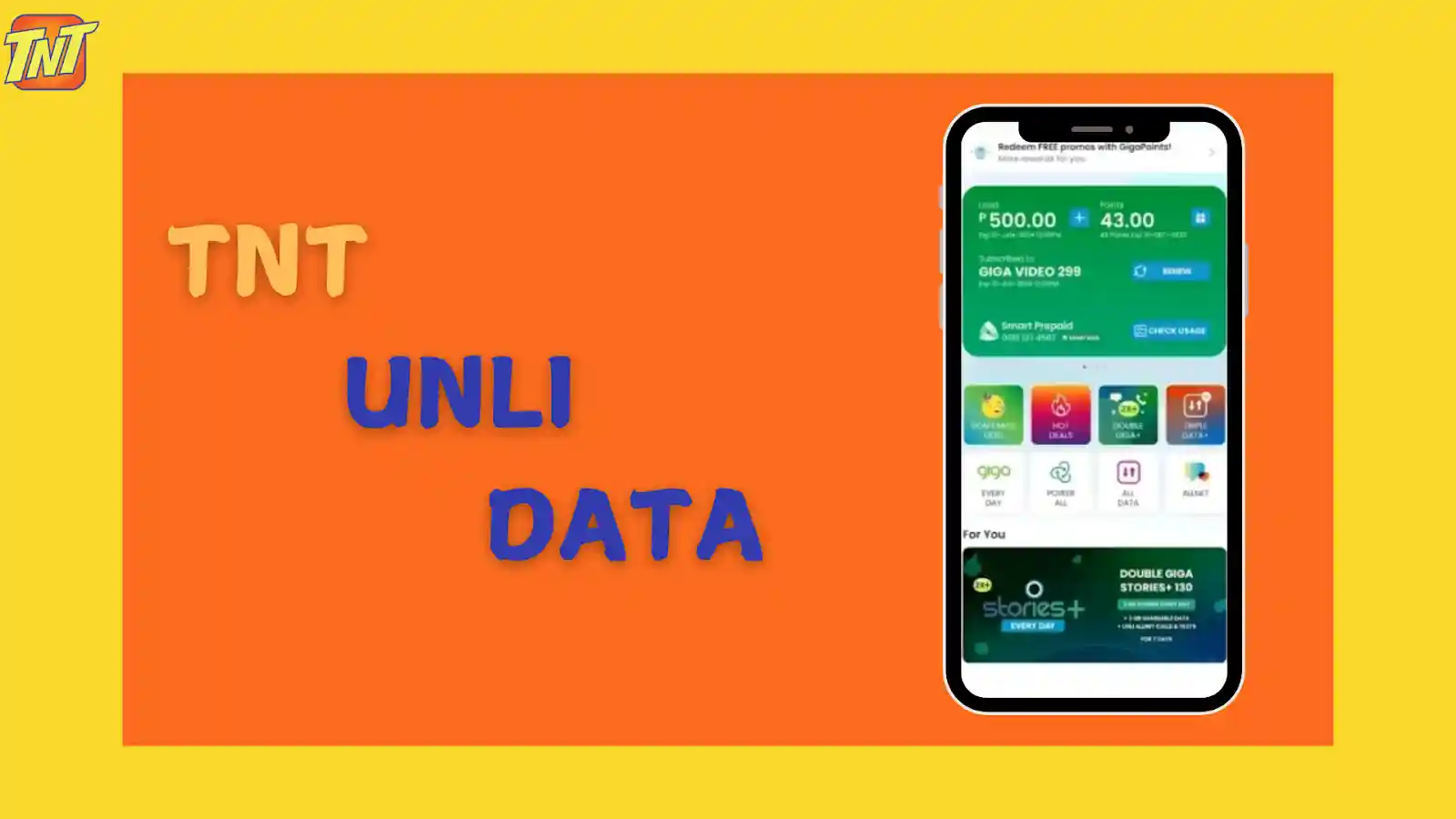 Unli Data TNT - How To Register For TNT Unli Data